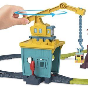 Toys | Motorized Toy Train Set Fix Em Up Friends With Carly The Crane ...
